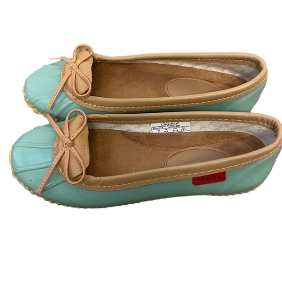 chooka | Shoes | Chooka Slip On Rainboots Teal And Tan Size 7 New Never ...